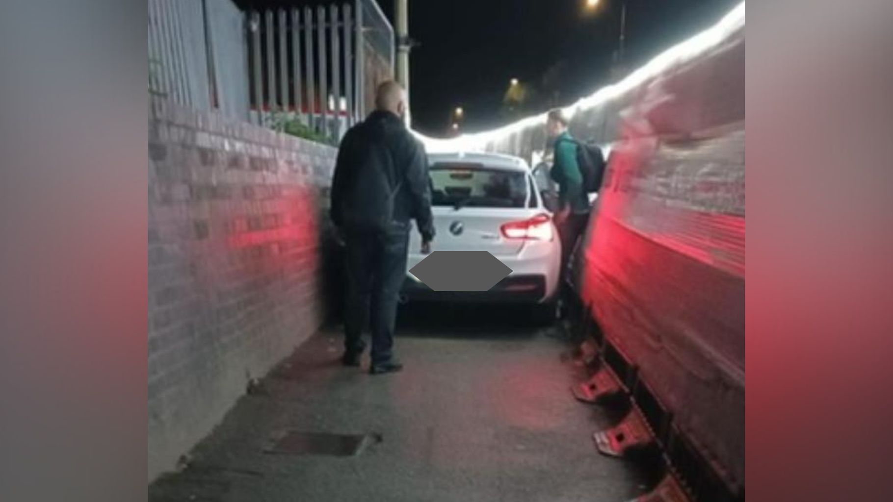 Man charged over car stuck in pedestrian tunnel
